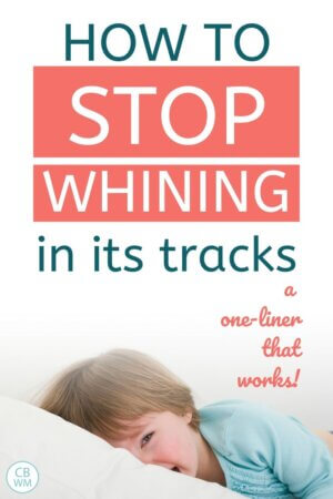 A Simple One-Liner to Stop Whining in its Tracks - Babywise Mom