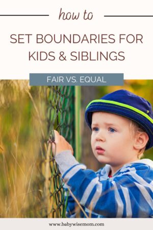 How to Set Boundaries for Children & Siblings - Babywise Mom