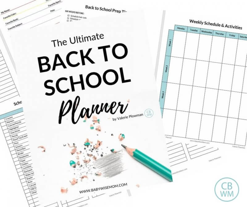The Ultimate Back to School List - Babywise Mom