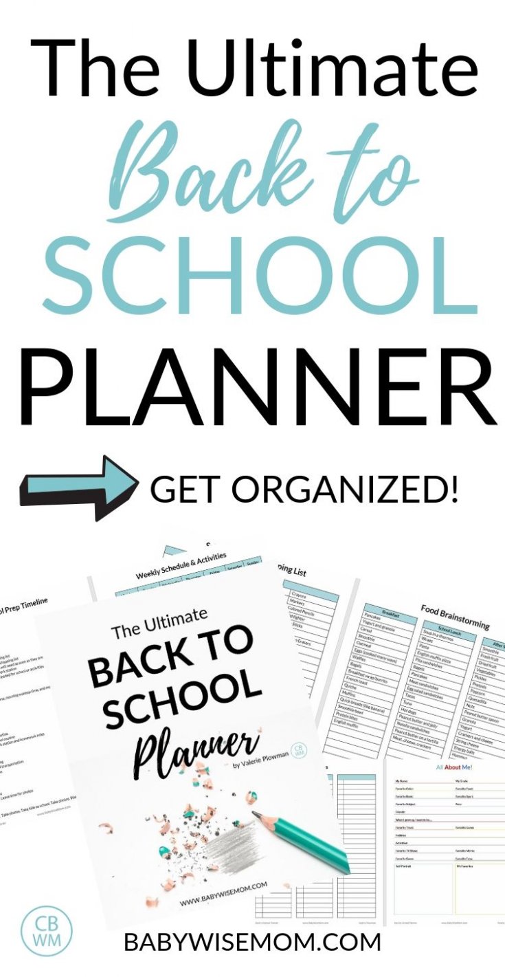 The Ultimate Back to School List - Babywise Mom