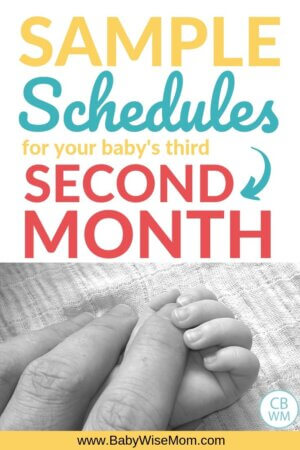 Sample Babywise Schedules: One Month Old - Babywise Mom