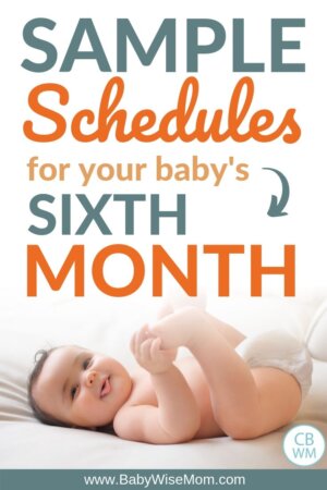 Babywise Sample Schedules: Five Months Old - Babywise Mom