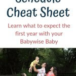 Babywise First Year Schedule Chart Cheat Sheet - Babywise Mom
