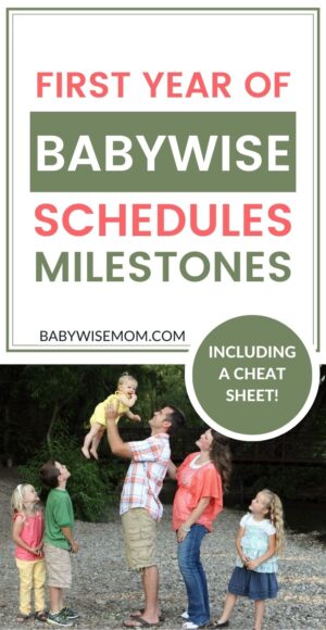 Babywise First Year Schedule Chart Cheat Sheet - Babywise Mom