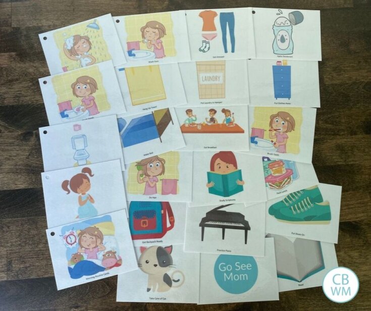 Printable Morning Routine Cards for Kids - Babywise Mom