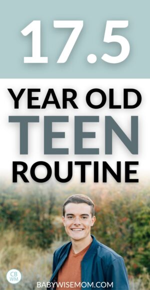Brayden Teen Summary: 17.5 Years Old - Babywise Mom