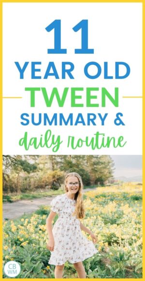 Brinley Preteen Summary: 11 Years Old - Babywise Mom
